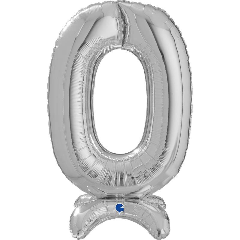 Ballon Chiffre 0 Standup 63cm Divers Coloris