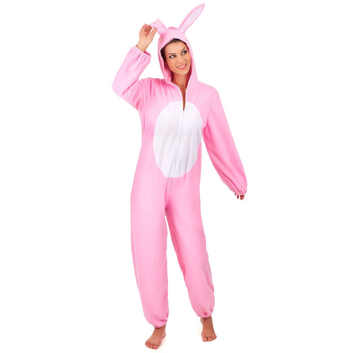 Déguisement lapin rose homme