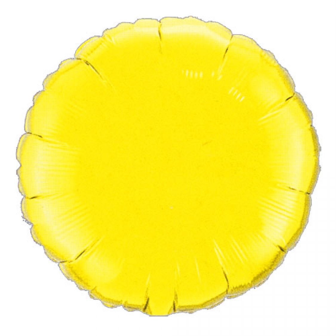 Ballon Mylar rond jaune